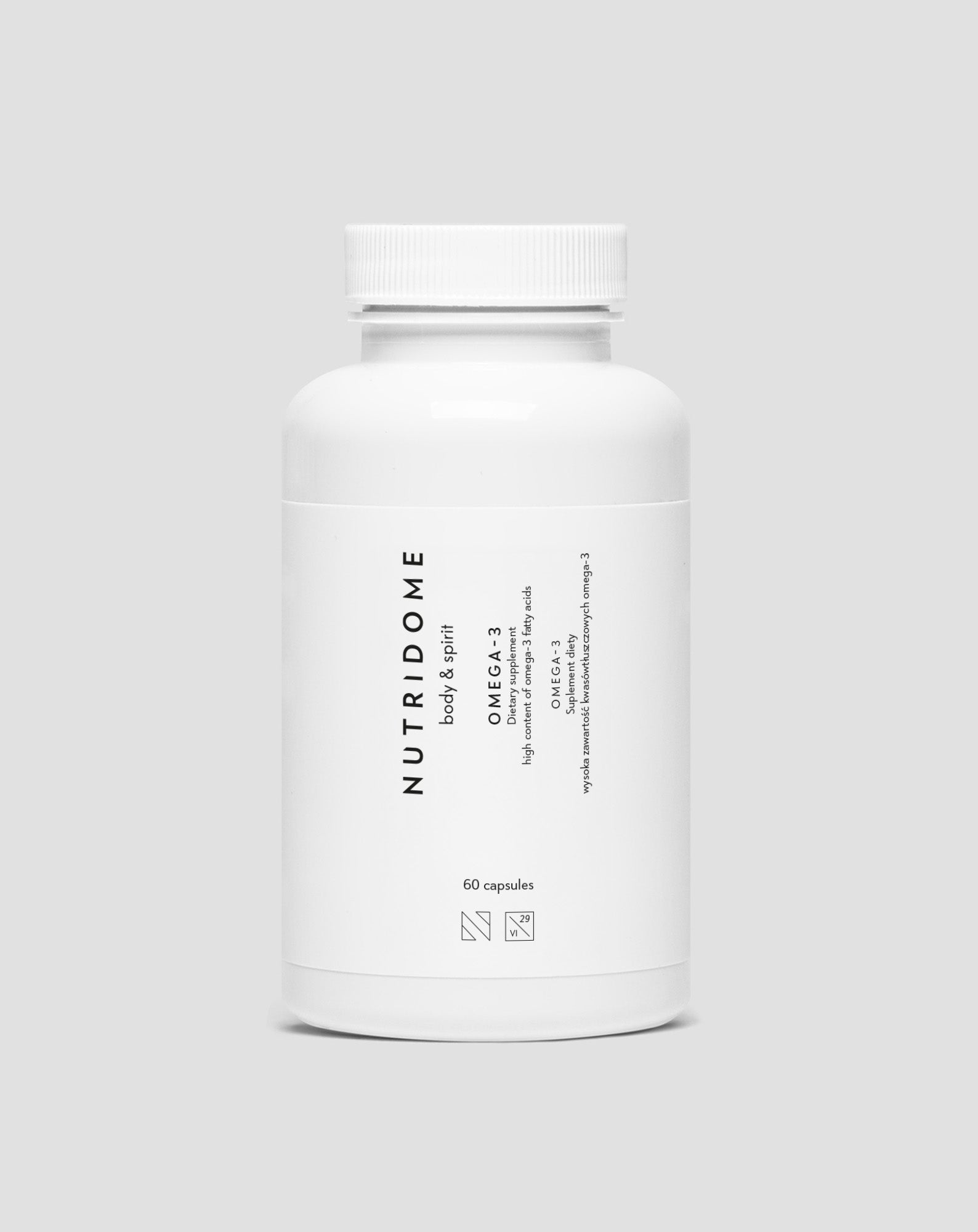 Omega-3 Nutridome - 60 kapszula az immunrendszer támogatására és az ag